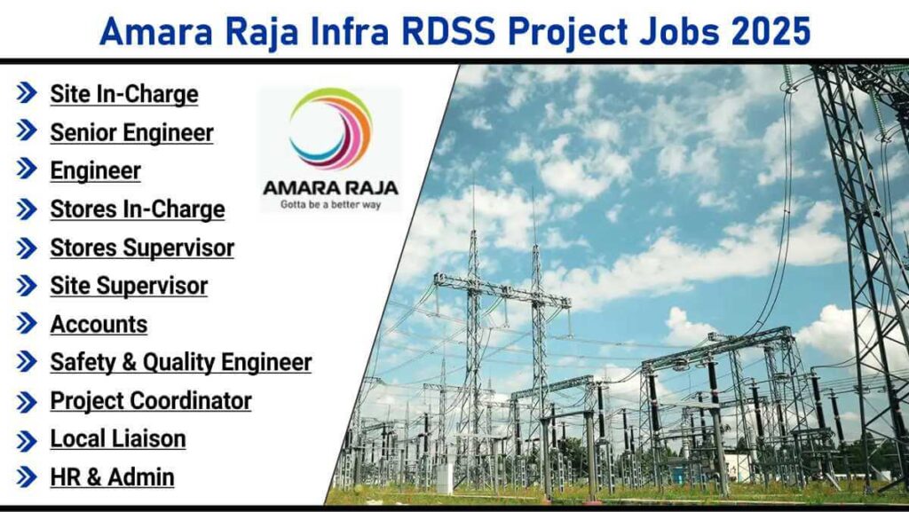 Amara Raja Infra RDSS Project Jobs 2025 | Power Distribution Project ...